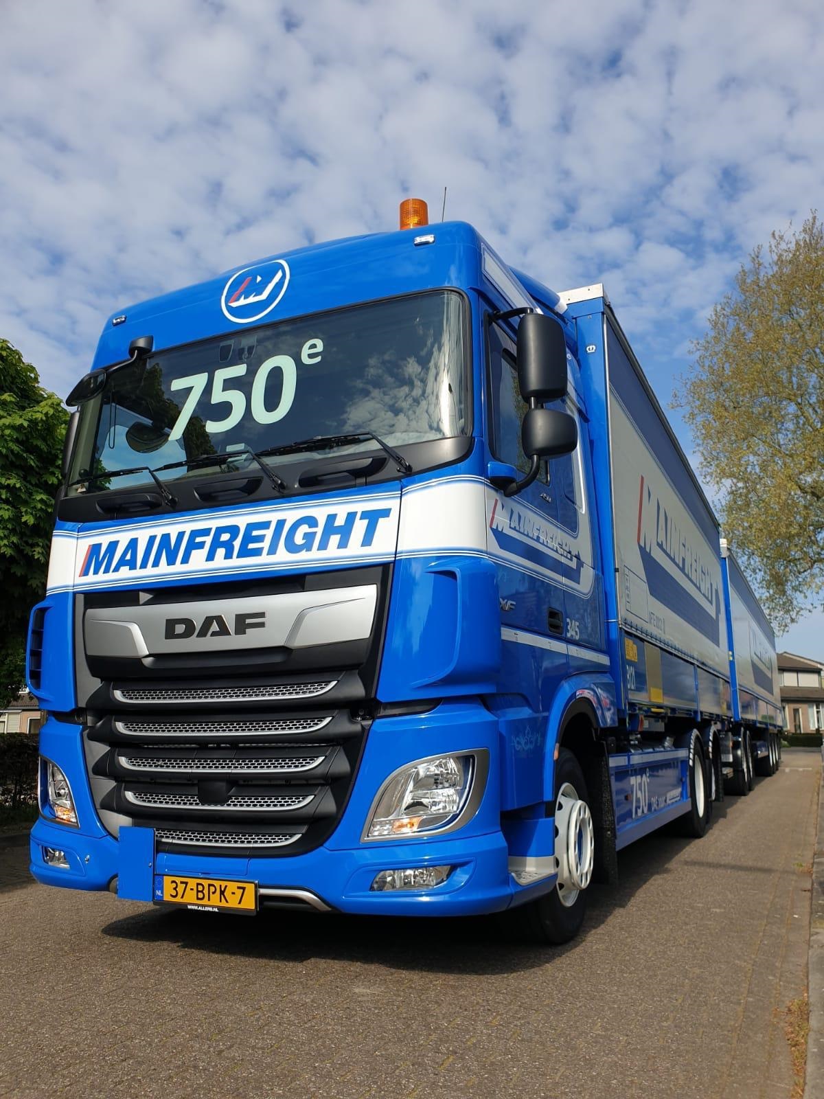 Mijlpaal bij Mainfreight: 750e DAF - DAF Nederland